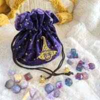 China Embroidered Logo Dice Bag with Customized Color Holds Up To 50 Standard Dice for Tabletop Games for sale