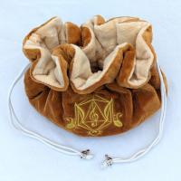 China Customized Color Dice Bag with Embroidered Logo - Lightweight And Compact Gaming Dice Container for sale