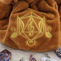 China Customized Color Dice Bag with Embroidered Logo - Lightweight And Compact Gaming Dice Container for sale