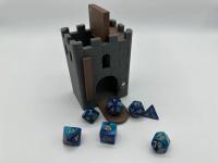 China Custom Colors Dice Tower Foldable With Removable Parts and Low Noise When Rolling Dice for Board Games for sale