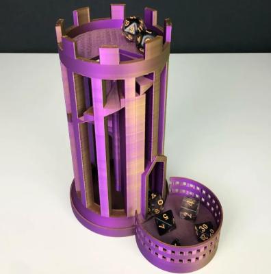 China Low Noise Dice Tower 21 by 9.5 by 20 Inches with Custom Colors for Smooth and Quiet Dice Rolls for sale
