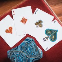 China Water-Resistant Playing Card Deck with Linen Finish and Includes Jokers for Poker and Magic Tricks for sale