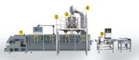 China Snacks Automatic Food Packing Machine 35-70bags/Min Speed 80-180 MM Width for sale