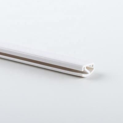China Custom PVC Roller Blind Bottom Rail 2m Length White Curtain Accessories for sale