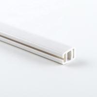 China PVC Roller Blind Bottom Rail Custom Length White Plastic Bottom Bar for Roller Blinds for sale