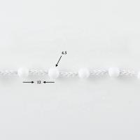 China White Plastic Curtain Chain for Roller Blinds Components Customized Length 4.5*12mm for sale