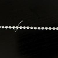 China POM Plastic Ball Chain 4.5x6mm Thin Cord Curtain Chain 250M Roll Industrial Design for sale