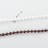 China POM Plastic Ball Chain 4.5x6mm Thin Cord Curtain Chain 250M Roll Industrial Design for sale
