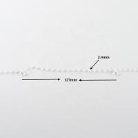 China POM Plastic Ball Chain 4.5x6mm Thin Cord Curtain Chain 250M Roll Industrial Design for sale