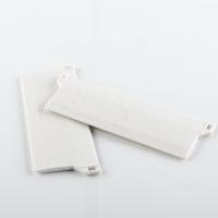 China Plain Technique Vertical Blind Bottom Weight 127mm for Wide Blade Fabric Vane Slat Plastic White for sale