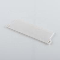 China Plain Technique Vertical Blind Bottom Weight 127mm for Wide Blade Fabric Vane Slat Plastic White for sale
