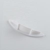China Shangri-La Blinds Bottom Rail End Cap Components White Plastic for Biparting Open Narrow Blade for sale