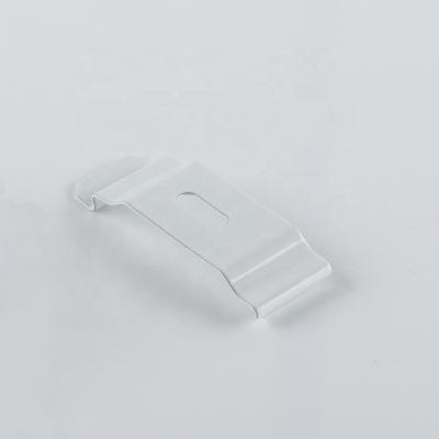 China Stainless Steel Curtain Ceiling Clips 0.6mm White Customized Curtain Track Accessories for sale