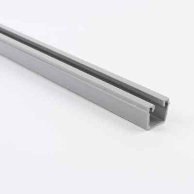 China PVC Curtain Aluminum Rail Lining Strip All-Season Roller Blind Bottom Rail Custom Length for sale