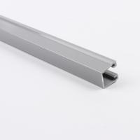 China PVC Curtain Aluminum Rail Lining Strip All-Season Roller Blind Bottom Rail Custom Length for sale