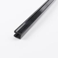 China PVC Curtain Aluminum Rail Lining Strip All-Season Roller Blind Bottom Rail Custom Length for sale