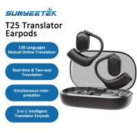 China 142 Languages Earphone Translator Two Way Wireless Translation Earbuds Real Time for sale