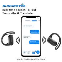 China 142 Languages Earphone Translator Two Way Wireless Translation Earbuds Real Time for sale