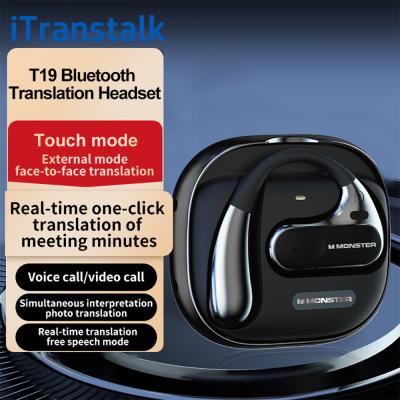 China Real Time Multi Language Translator Earbuds Wireless Video Call AI Translator Headphones for sale