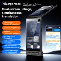 China Double Screens Smart Voice Language Translator Device 159 Languages WiFi Offline for sale