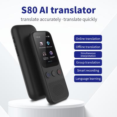 China Mini Smart Language Translation Device Real Time Mobile Remote Multilingual Translator for sale