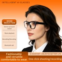 China Multilingual AI Powered Smart Translator Glasses Hands Free Wearable For Business Travel Conference for sale