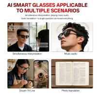 China Real Time Smart AI Translation Glasses Take Picture Video Recording Audio Call for sale