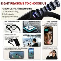 China Real Time Smart AI Translation Glasses Take Picture Video Recording Audio Call for sale