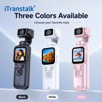 China Touch Screen 4K Pocket Camera WiFi Multi Function 270° Face Tracking Pocket Action Camera for sale