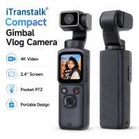 China Touch Screen 4K Pocket Camera WiFi Multi Function 270° Face Tracking Pocket Action Camera for sale