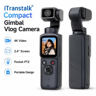 China Touch Screen 4K Pocket Camera WiFi Multi Function 270° Face Tracking Pocket Action Camera for sale