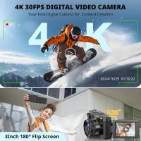 China 4K Digital Vlog Camera Flip Screen Autofocus Digital Camera With 48MP WiFi for sale