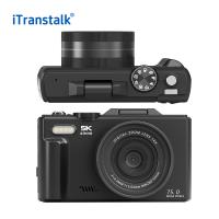 China 5K HD Travel Vlogging Digital Camera WiFi Flash 180° Rotating Selfie Time Lapse Slow Motion Burst Mode for sale