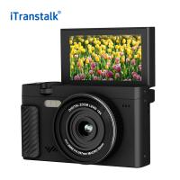 China 3 Inch Ultra HD 4K 75MP Mirrorless Camera 18X Zoom 31 Beauty Filters For Live Streaming for sale