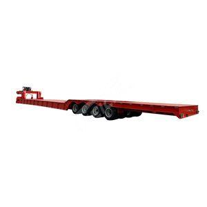 China 8 Axles Chassis Loader Lowboy Trailers Gooseneck Semi Trailers Tilt Slide Standard Low Bed Truck Trailer for sale