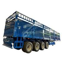 China Good Quality 4 Axles 60 Ton Drop Side Wall Fence Semi Trailer Sidewall 3 Axle Cargo Transport Truck Trailer for Sale for sale