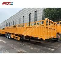 China Manufacture Livestock New High Quality Side Wall Semi Trailer Axles Type 3 Axles 60 Tons Car Carrier Fence Semi Trailer for sale