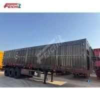 China Factory Supply 3 Axle Cargo Box Type Semi-Trailer Carbon Steel 40 Tons Fully Enclosed Transport Cargo Van Semi-Trailer for Sale for sale