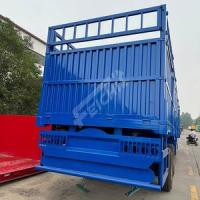 China Good Price 2 Axle Livestock Cattle Transport Semi-Trailer High Fence Side Wall Fence Goods Warehouse Railing Board for Sale for sale