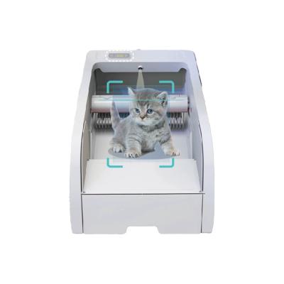 China Automatic Pet Litter Box Self Cleaning WiFi Enabled App Control With Replacement Filter for sale