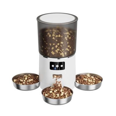 China ​Multi Pet Recognition Auto Feeder 2.4G WiFi App Electric Automatic Cat Feeder for sale