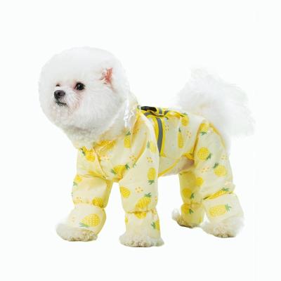 China Transparent 3D Tailoring Detachable Design Quick-drying Dog Raincoat Stormproof for sale