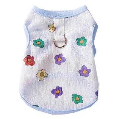 China Vintage Print Waterproof Pet Coat Adjustable Size Cat Clothes Breathable Fabric for sale