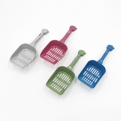 China Anti Splinter Hygienic Touch Free Pet Cleaning Scoop Fine Hole Mesh Built In Hook for sale