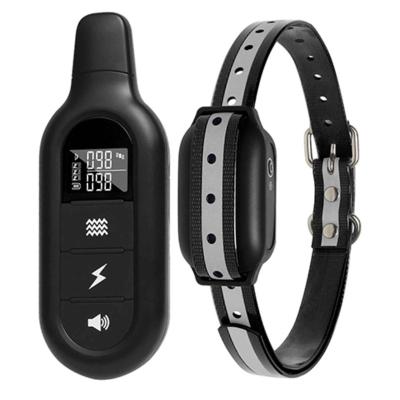 China GPS Tracking Dog Park Shock Collar Voice Control Ultrasonic AI Adaptive Training for sale