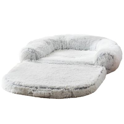 China Voice Prompt Heated Smart Cat Sleep Bed TPU Liner Hypoallergenic Fabric Cat Bed for sale