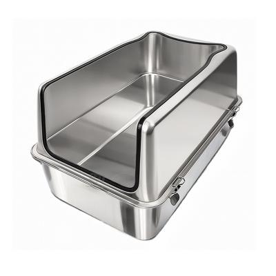 China Waterproof UV Sanitization Smart Litter Box Waste Receptacle for sale