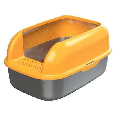 China Smart Litter Box Smart Home Integration Automatic Cleaning Waste Receptacle for sale