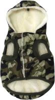 China Waterproof Coat Vintage Print Dog Clothes Soft Adjustable Waistband Breathable for sale