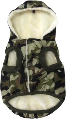 China Waterproof Coat Vintage Print Dog Clothes Soft Adjustable Waistband Breathable for sale